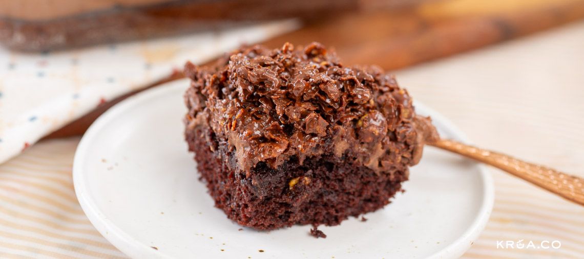 เค้กช็อกโกแลตครันชี่ (Chocolate crunchy cake) by KRUA.CO